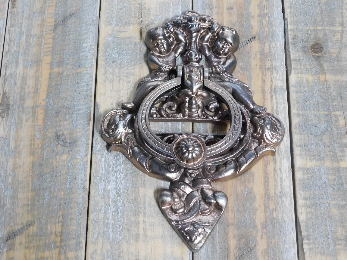 Deurklopper, Engel, Antiek | Ijzer, Rood (Koper) | H26,0xB18,5 Cm,... - houseandgarden.shop - dé ...