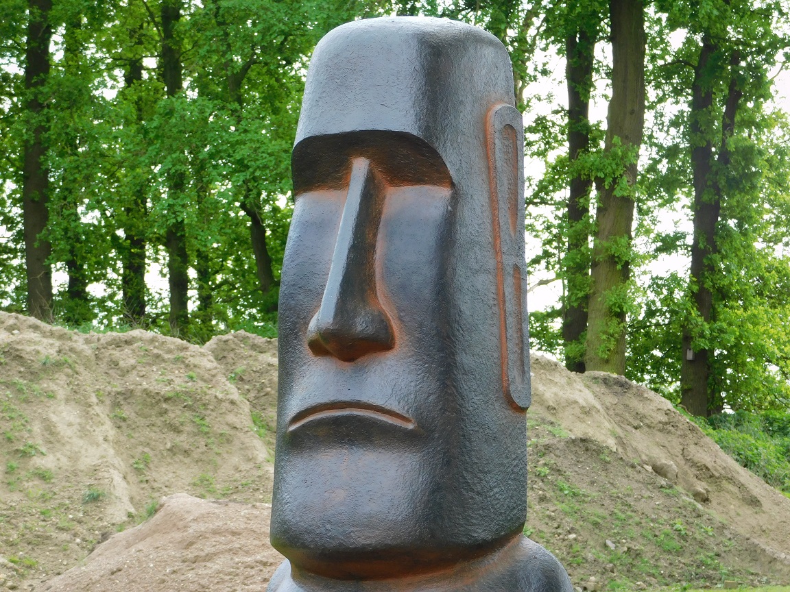 Moai Statue XXL - 180 cm - Polystone - Houseandgarden.shop - dé webshop ...