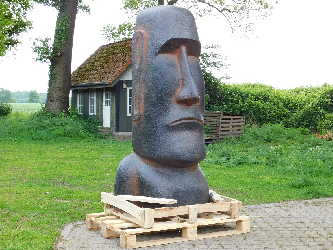 Moai Statue XXL - 180 cm - Polystone - Houseandgarden.shop - dé webshop ...