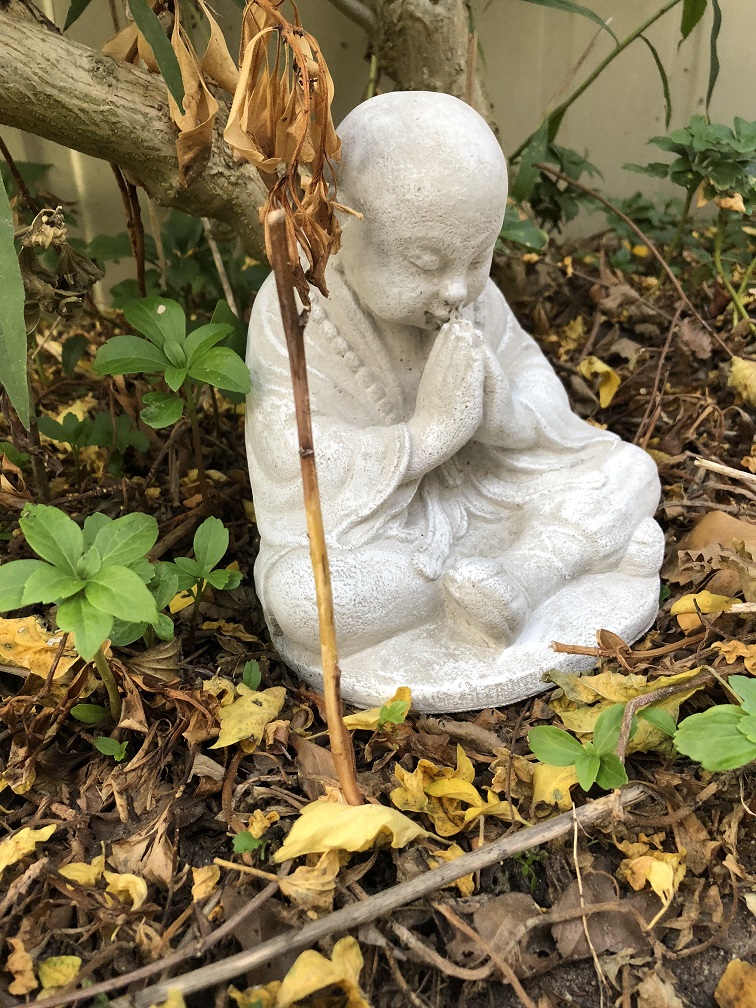 Shaolin Monnik zittend biddend, vol steen - Houseandgarden.shop - dé ...